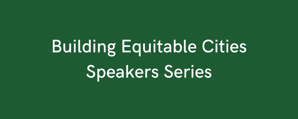 Building Equitable Cities Speakers Series - Rogers tv Waterloo Region